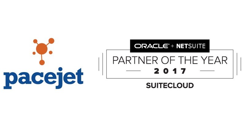 Pacejet Named 2017 NetSuite SuiteCloud Partner of the Year