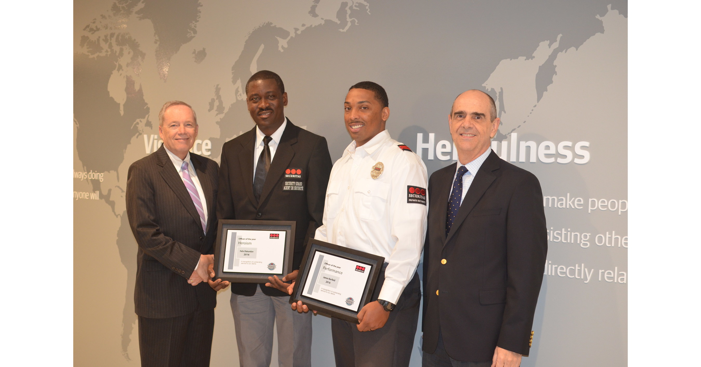 Securitas North America Rewards Performance and Heroism with 2016 ...