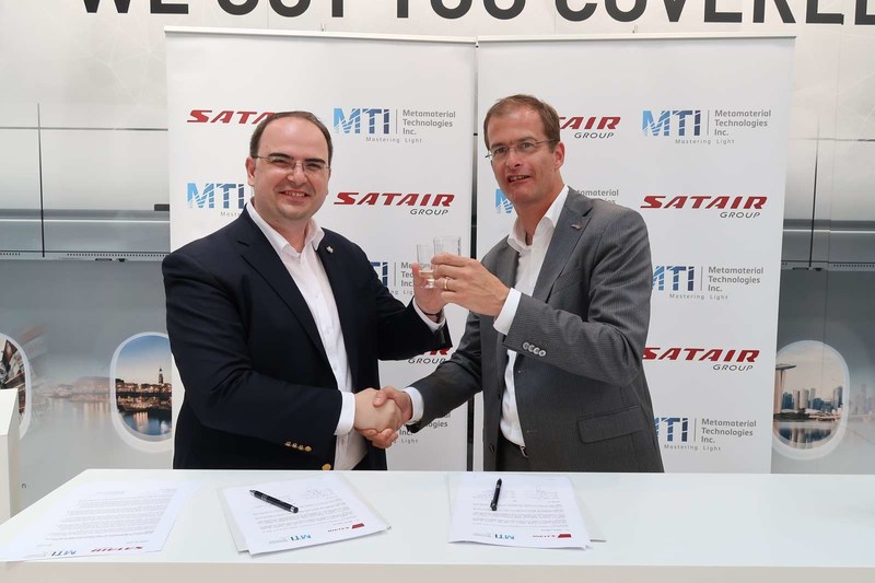 Satair Group and Metamaterial Technologies Inc. sign memorandum of ...
