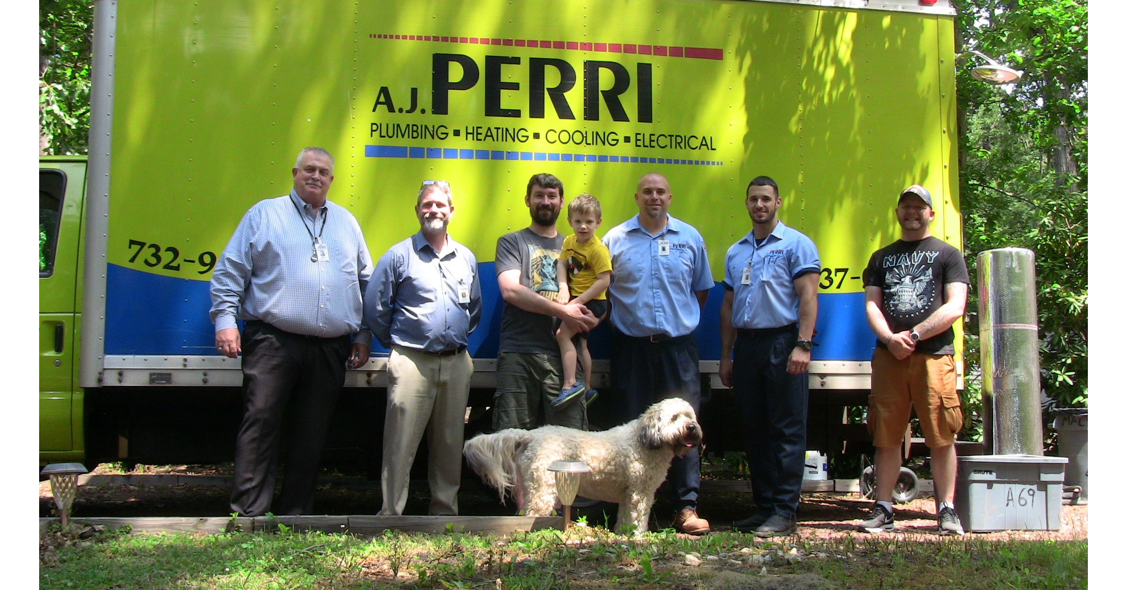 AJ Perri Gives Back To A Local Military Family In Need Of A New AC