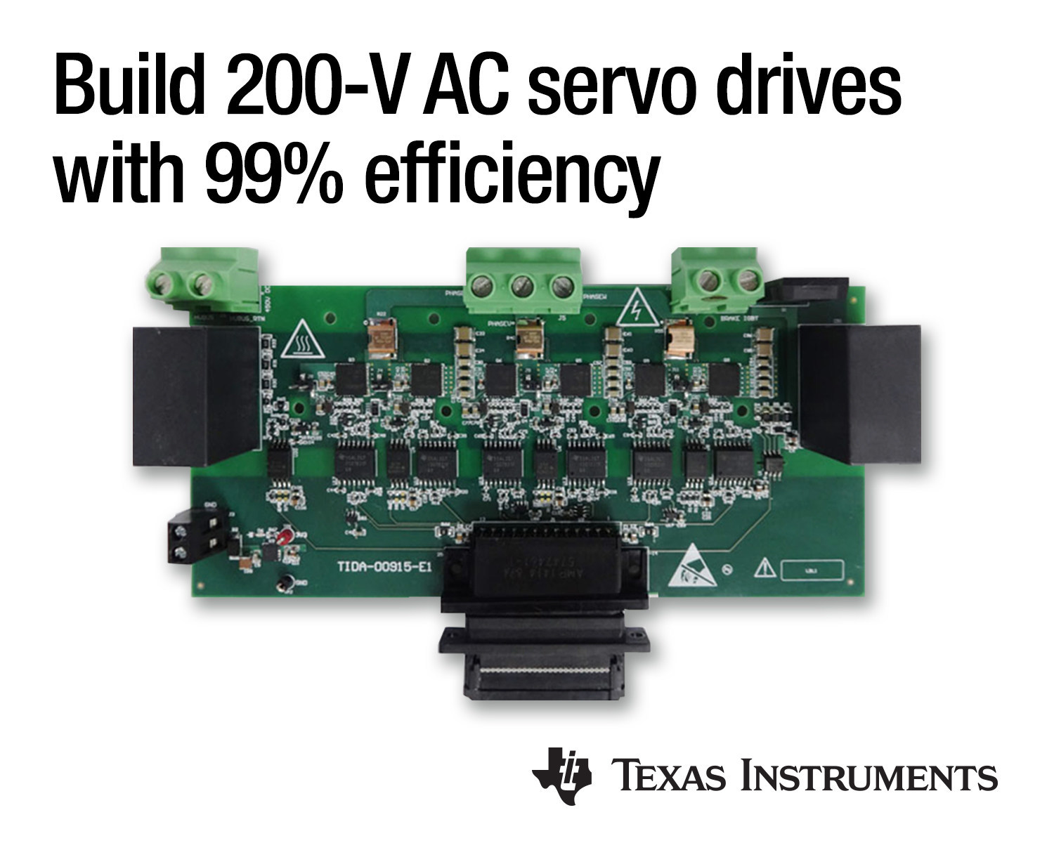 TI GaN power design drives 200-V AC servo drives and robotics with 99 ...