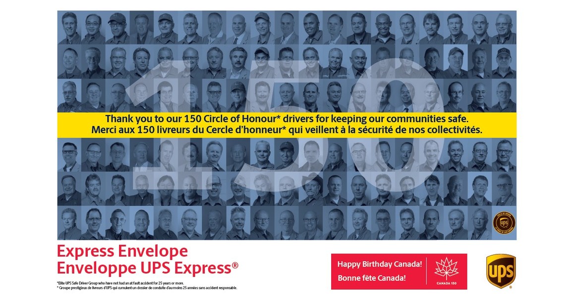 UPS Helps Canada Celebrate 150 Years