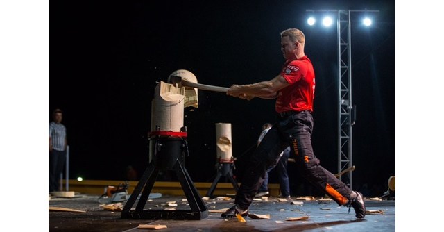 Stirling Hart wins the STIHL TIMBERSPORTS Canadian Champions Trophy in ...