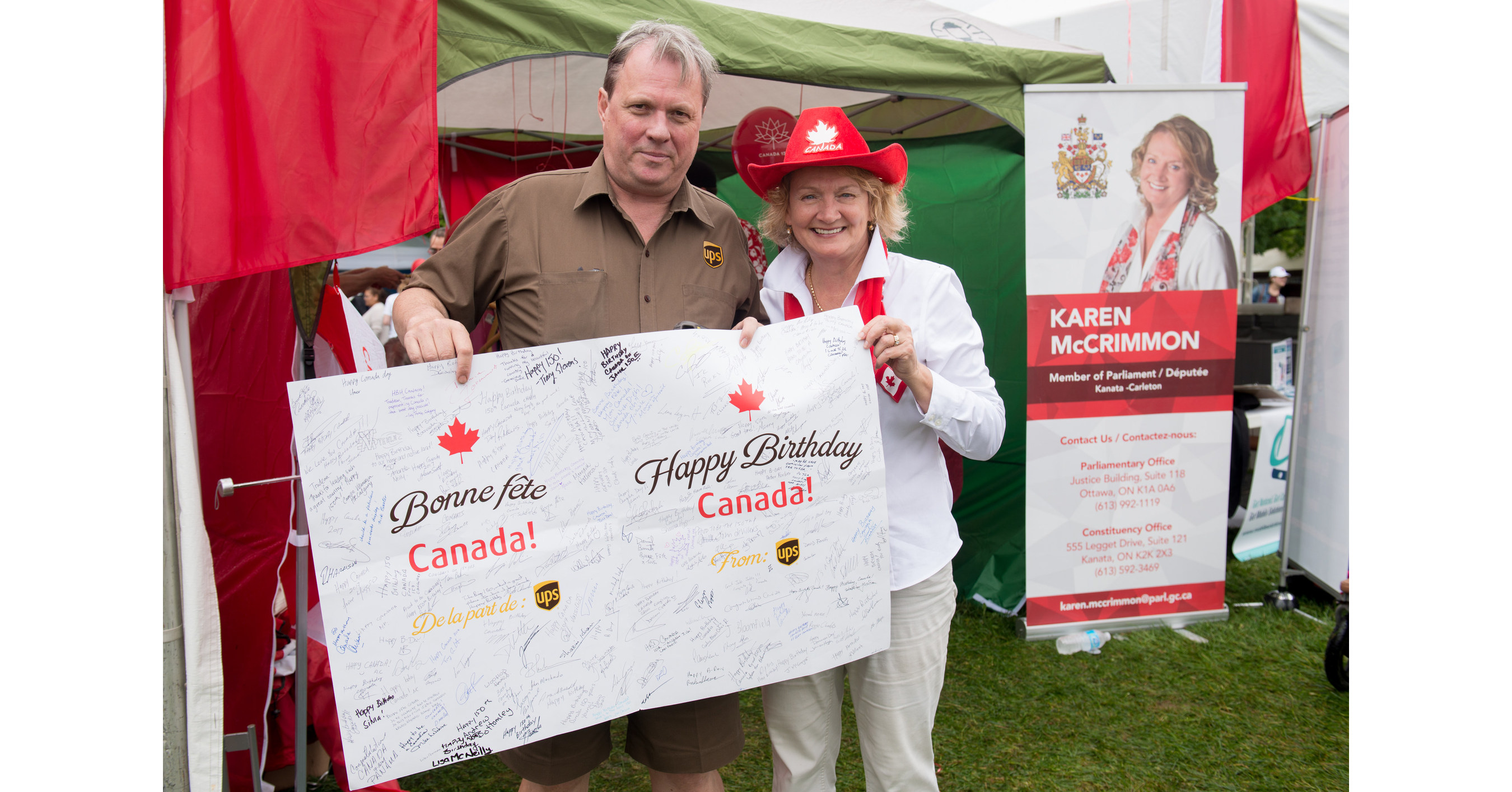 UPS Canada Delivers A Special Birthday Wish to Canada