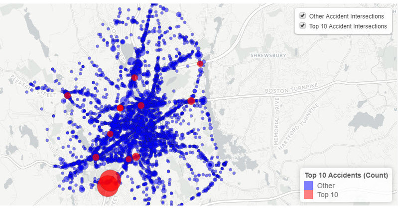 Interactive Crash Report Reveals Top 10 Most Dangerous Intersections in ...