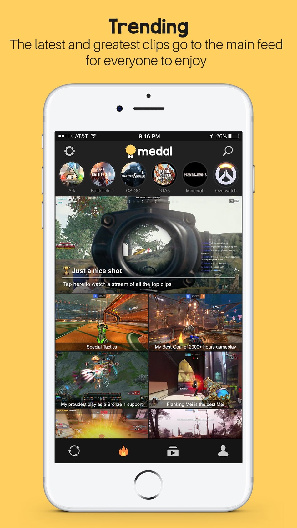 Reddit Community Launches Snapchat Competitor For Gaming: Medal Clips