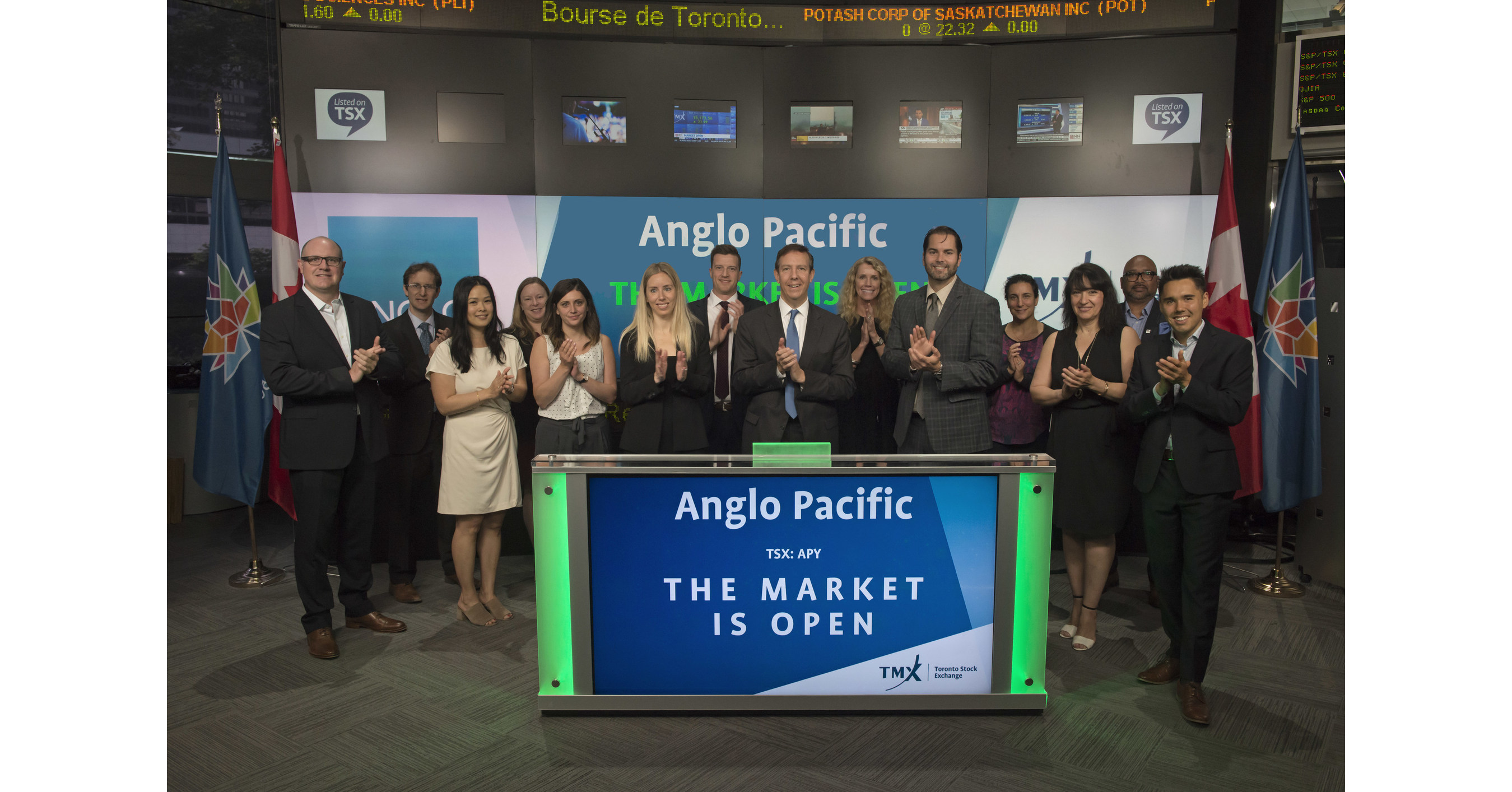 Anglo Pacific Group PLC Opens the Market
