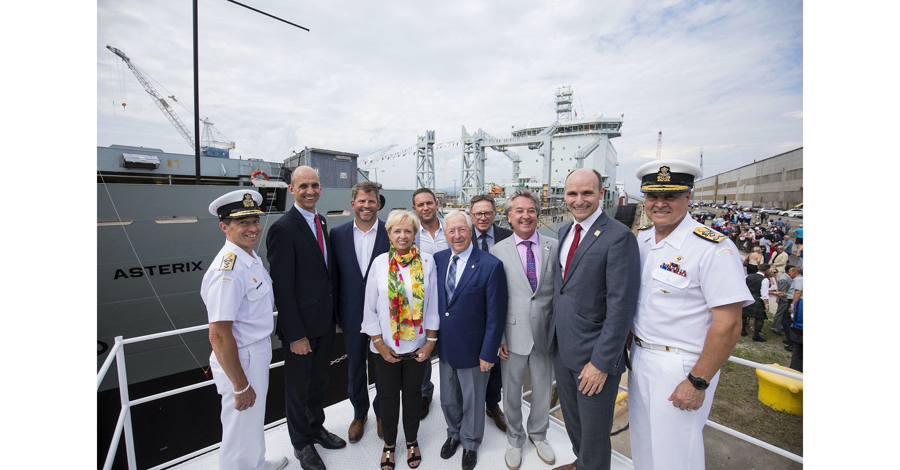 Davie Shipbuilding unveils the largest naval ship ever delivered from a ...