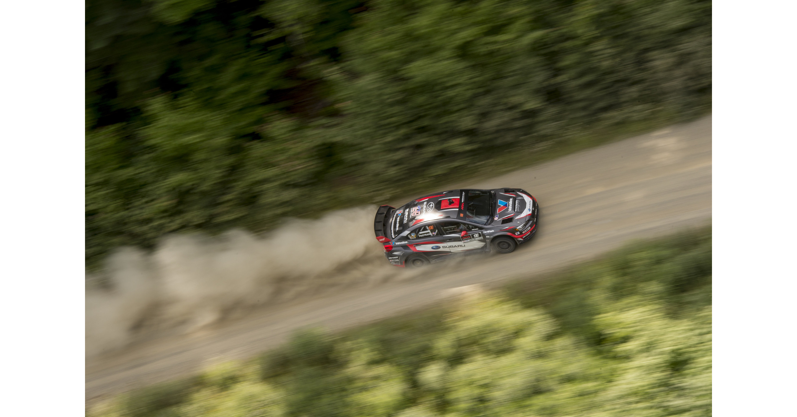 Subaru Driver Travis Pastrana Wins Dramatic New England Forest Rally