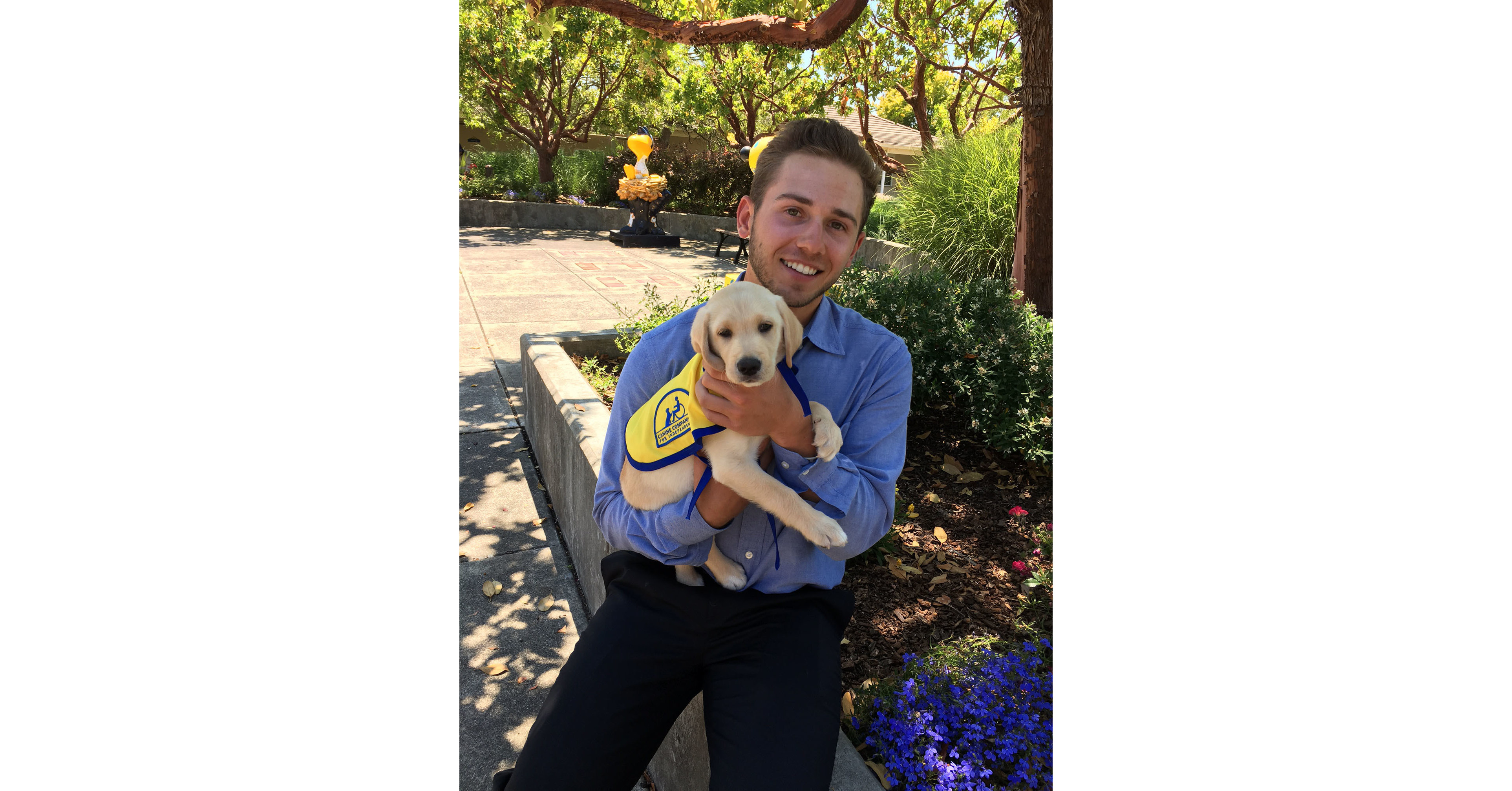 19-Year-Old NASCAR Driver Helps Give a Dog a Job