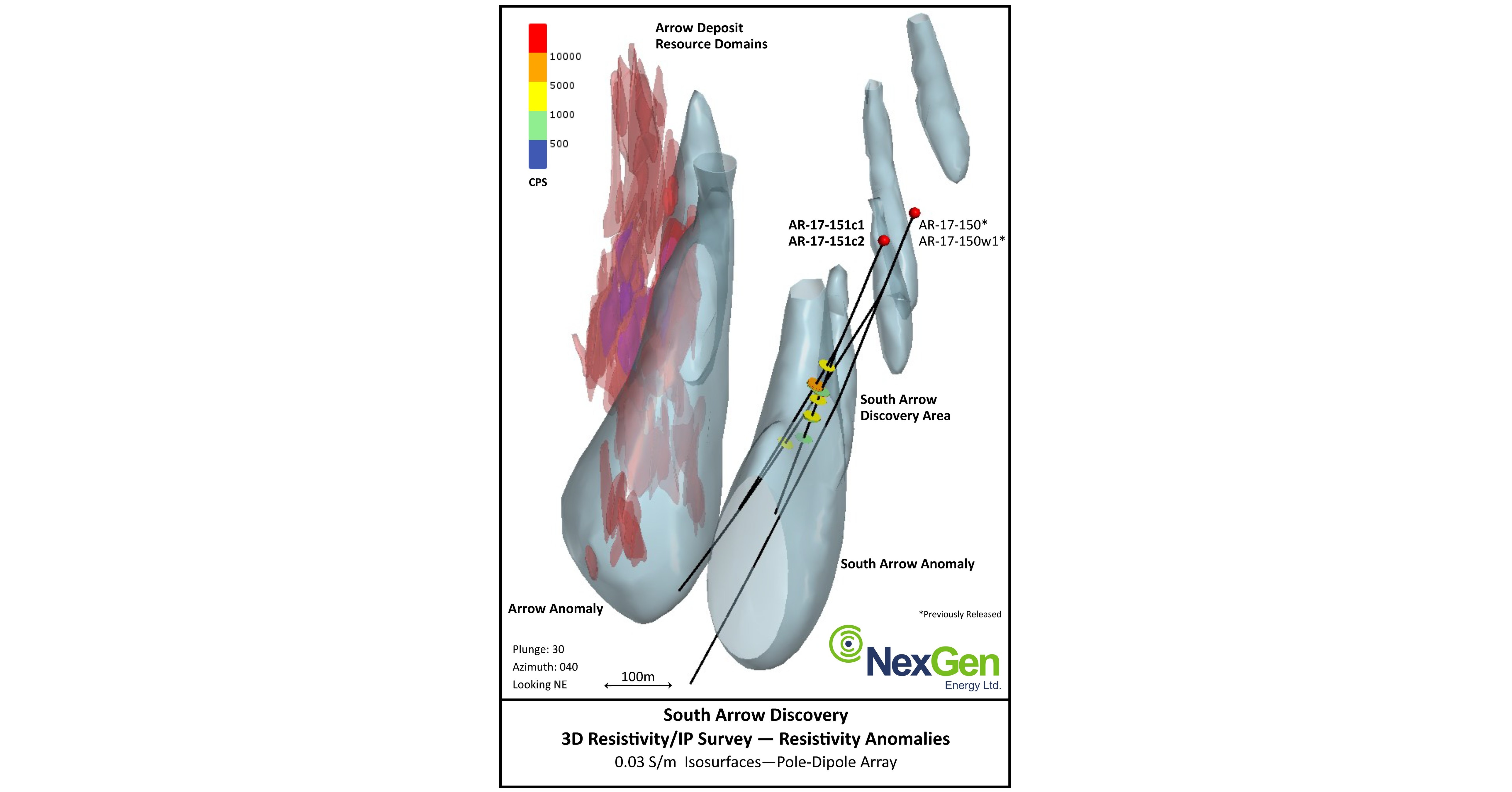 NexGen Makes New Discovery 400 m South of Arrow