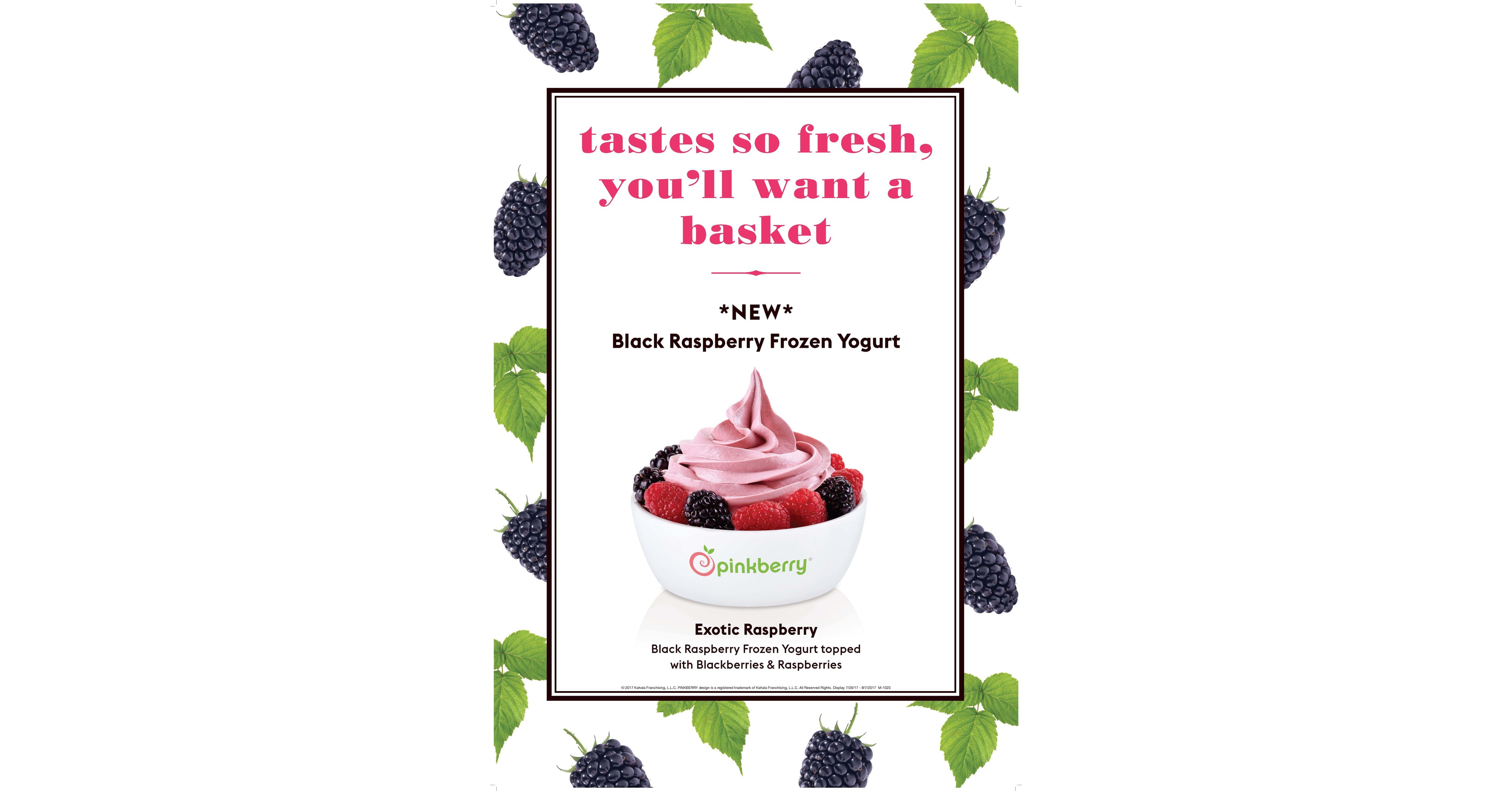 Pinkberry Announces Black Raspberry Frozen Yogurt as New Limited Time ...