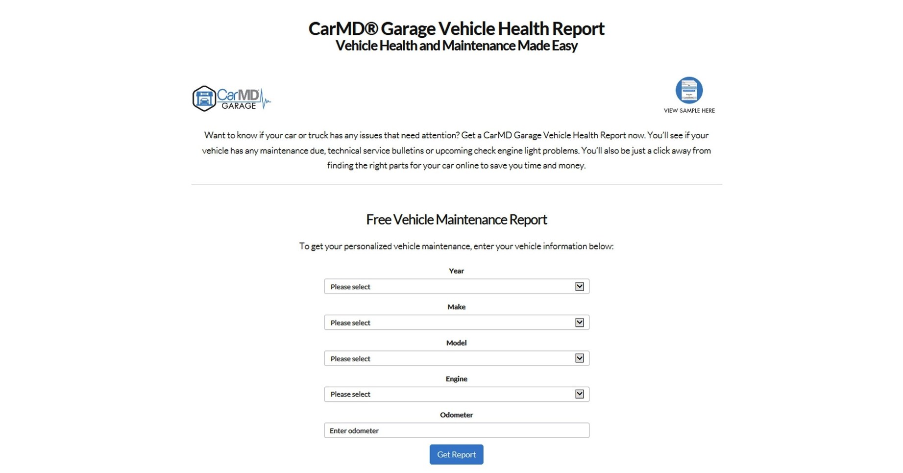 CarMD Launches Its CarMD® Garage Online Service for Vehicle Owners ...