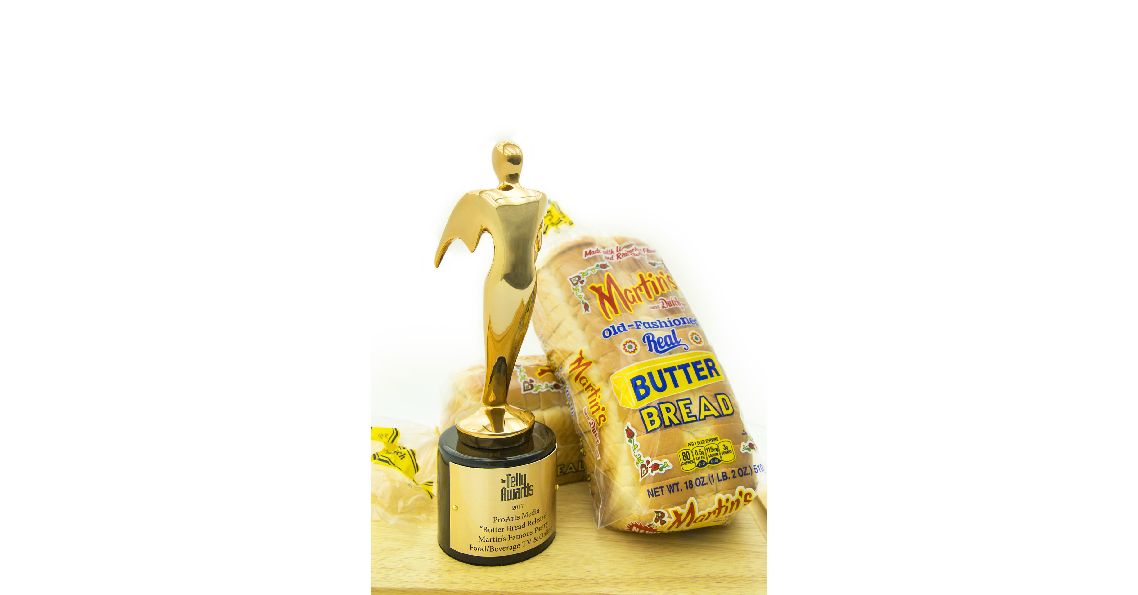 Martin's Old-Fashioned Real Butter Bread Creatives Receive Telly Awards