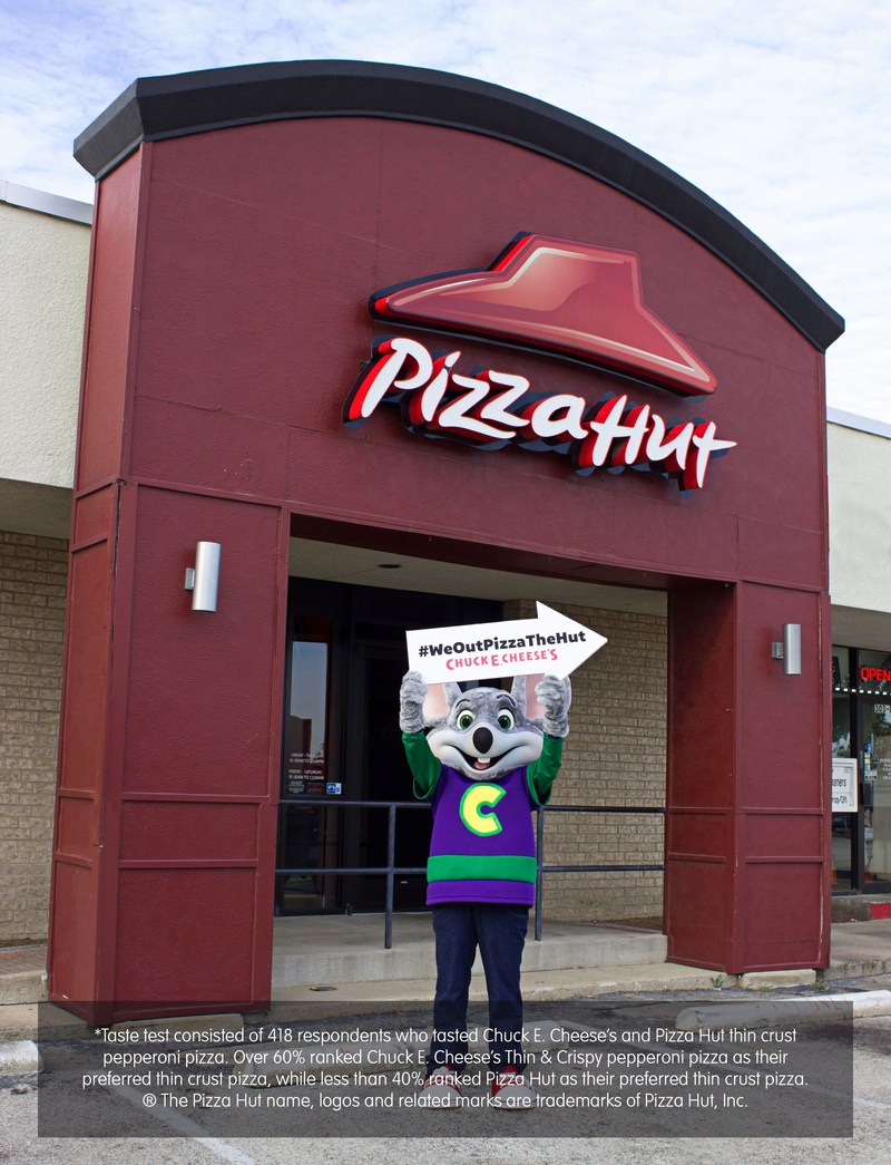 Chuck E. Cheese’s® Thin & Crispy Pepperoni Pizza Beats Pizza Hut® In ...