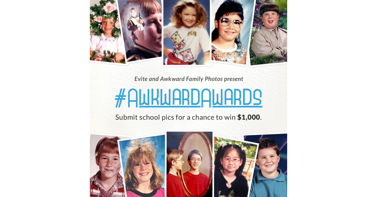 Evite® Partners with Awkward Family Photos™ for Back to School Photo ...