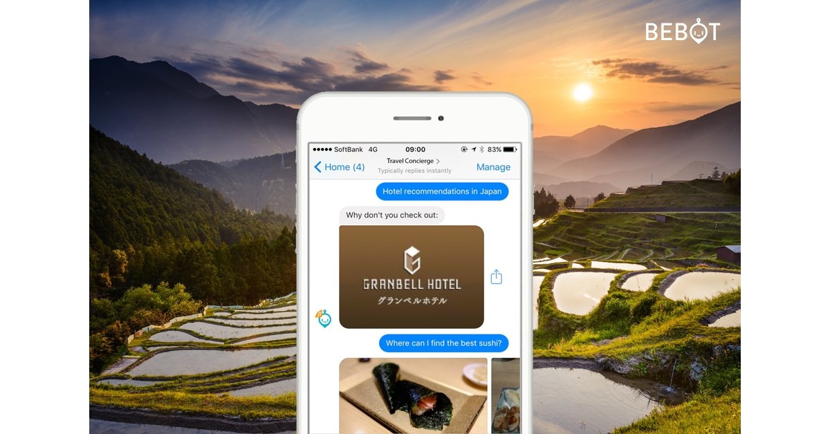 Hotel Chatbot: Bebot Introduced Across an Emerging Hotel Brand in Japan