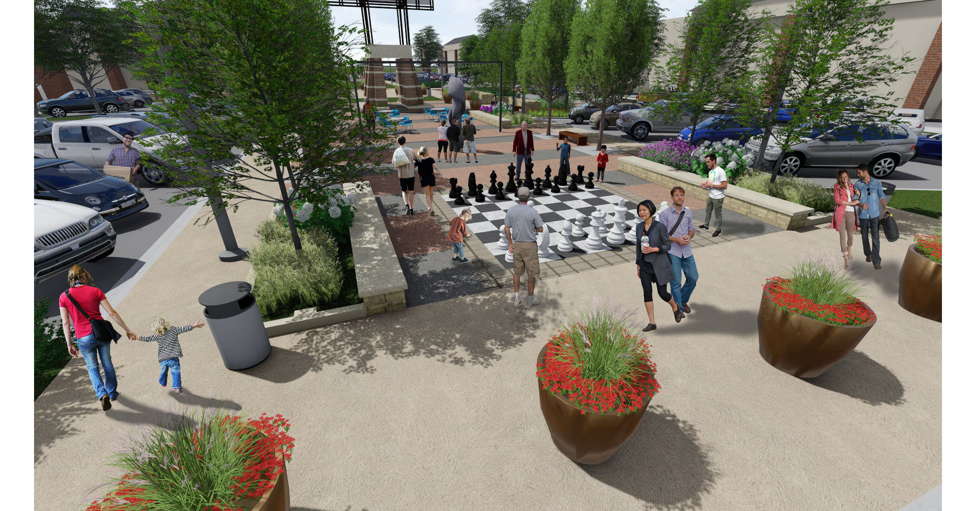 Plans for Major Makeover of Geneva Commons' Central Courtyard Area
