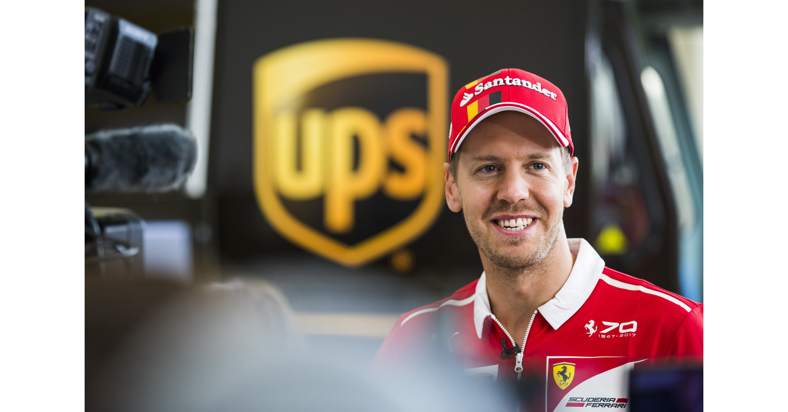 UPS Integrad Welcomes Scuderia Ferrari Driver Sebastian Vettel