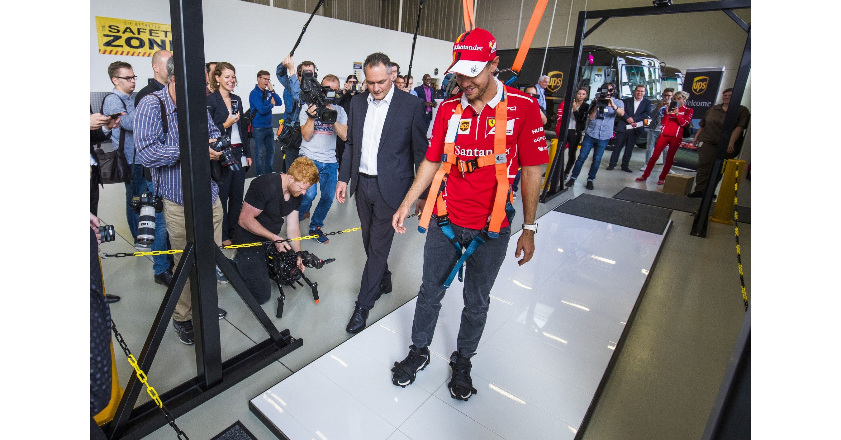 UPS Integrad Welcomes Scuderia Ferrari Driver Sebastian Vettel