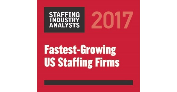 AtWork Ranked as One of the Fastest Growing Staffing Companies in 2017