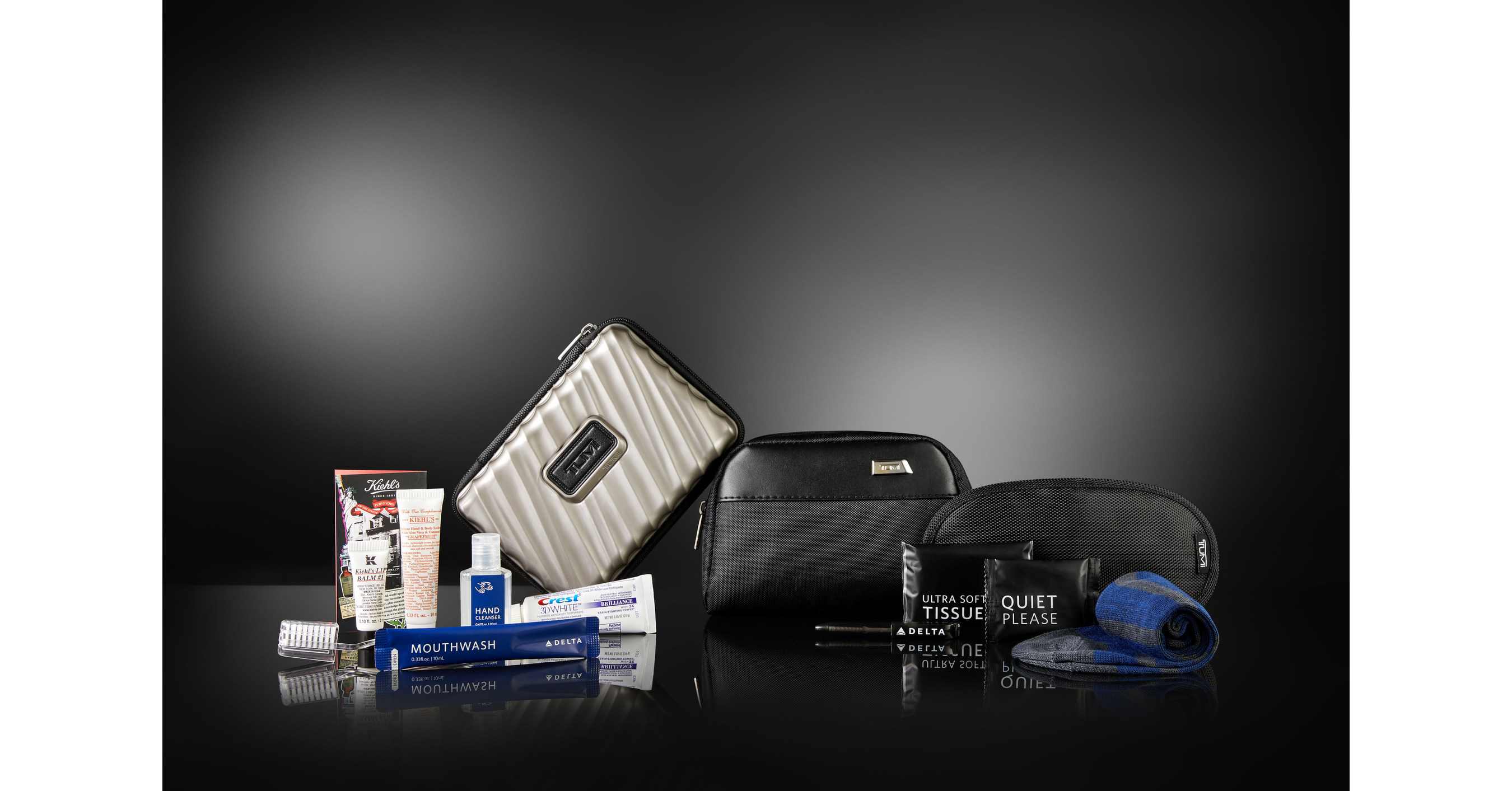 Personalize the Skies with Delta's Refreshed TUMI Amenity Kits