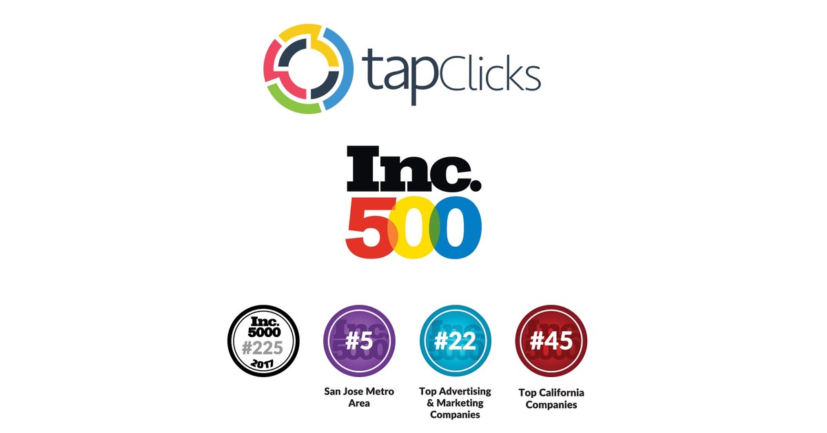 TapClicks is Inc. 5000 Fastest Growing Leader Again