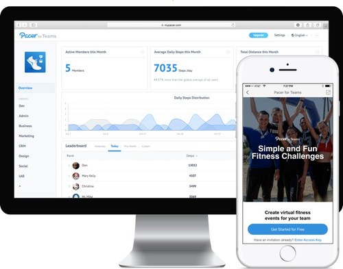 Pacer Pedometer Launches Pacer for Teams