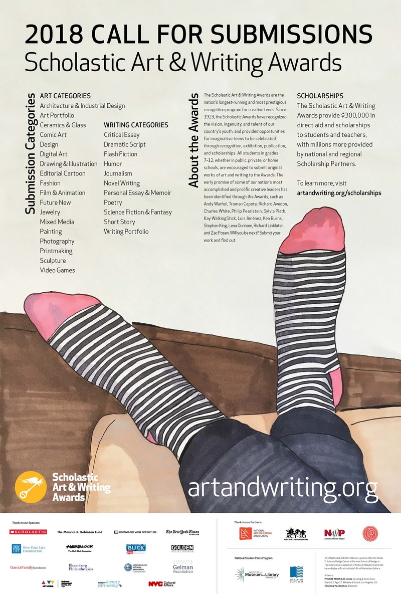 2018 Scholastic Art Writing Awards Now Open For Submissions With 2018-scholastic-art-writing-awards-now-open-for-submissions-with