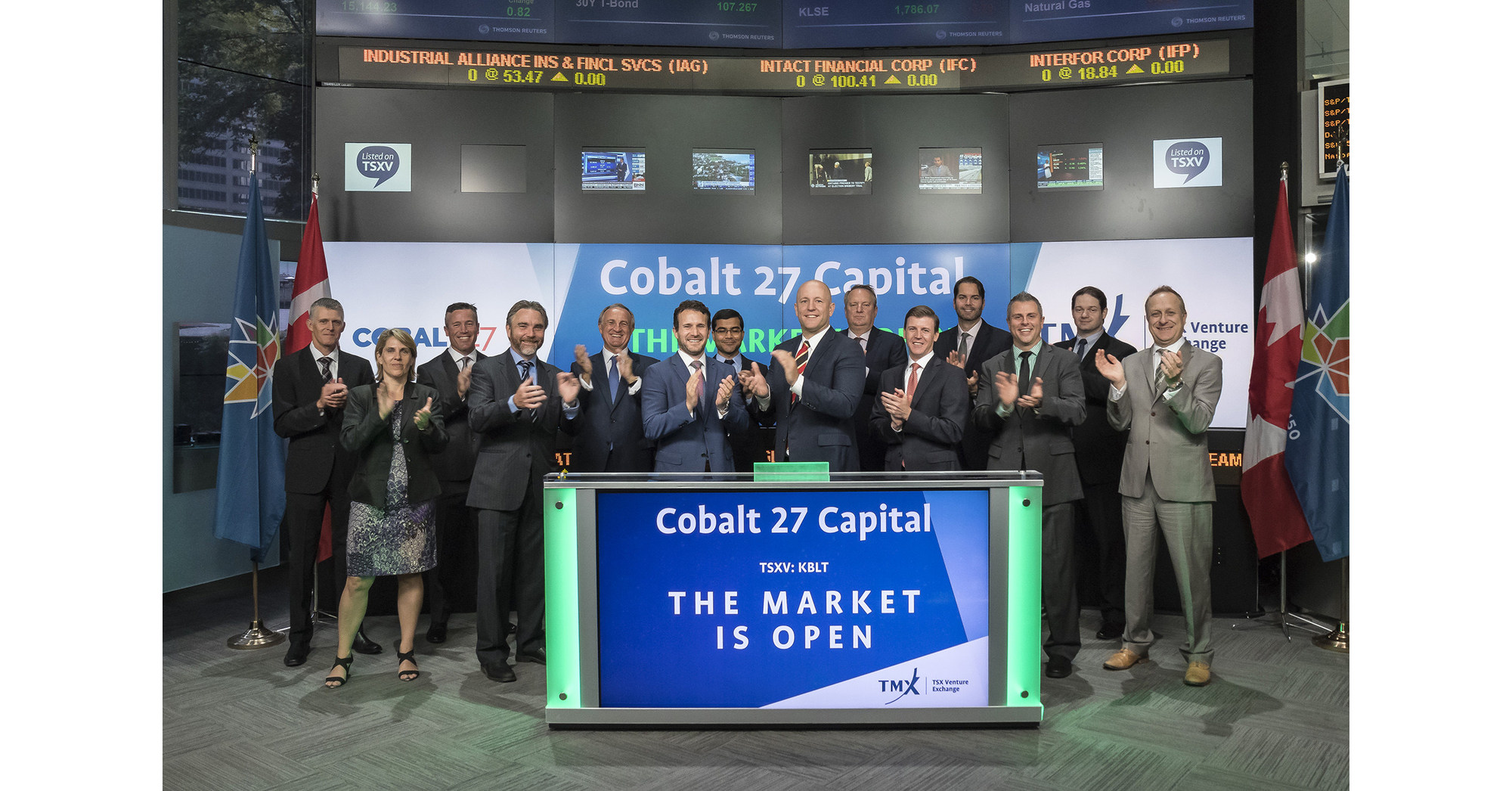 Cobalt 27 Capital Corp. Opens the Market