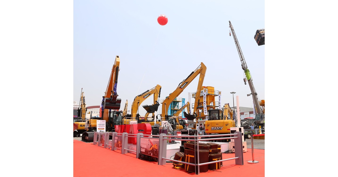 SANY presents star products at Construction Indonesia 2017