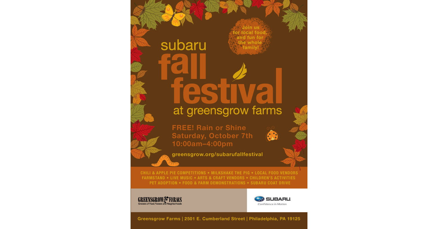 The Subaru Fall Festival at Greensgrow Farms Returns to Philadelphia