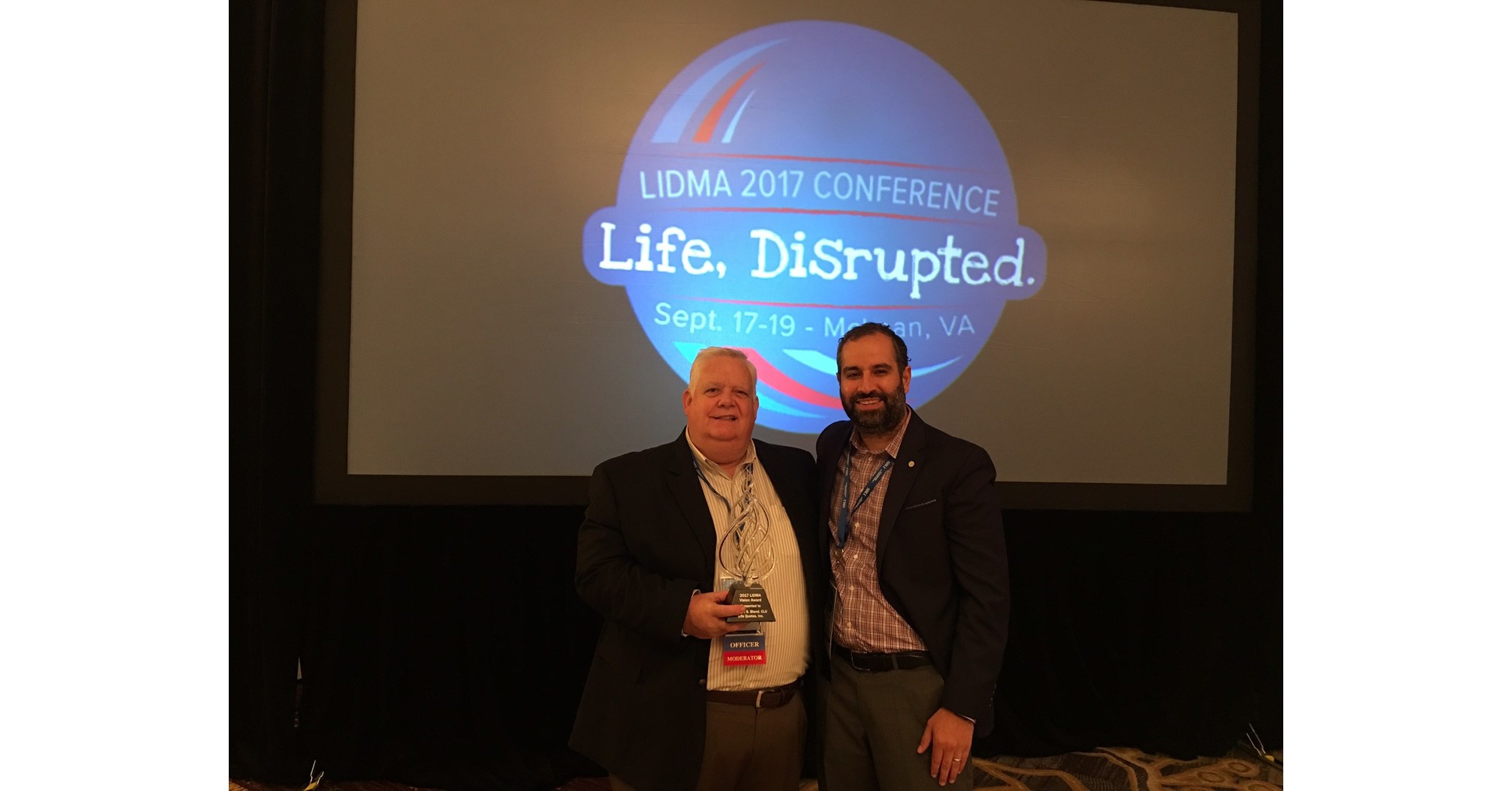 "LIDMA Vision Award" Presented to Lifequotes.com CEO Robert Bland
