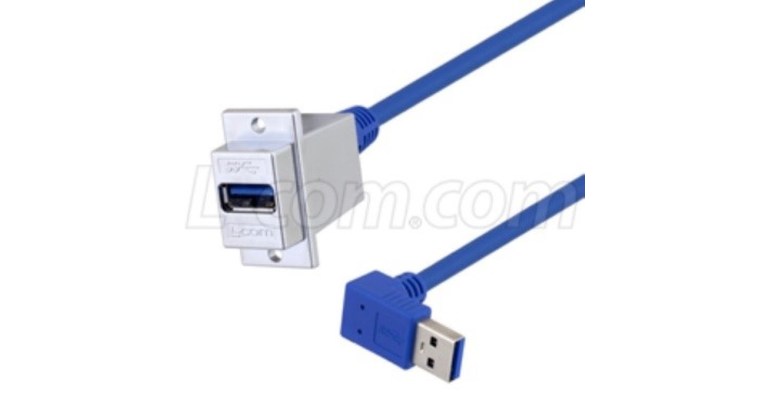 L-com Debuts New USB 3.0 ECF-Style Panel Mount USB Adapter Cables