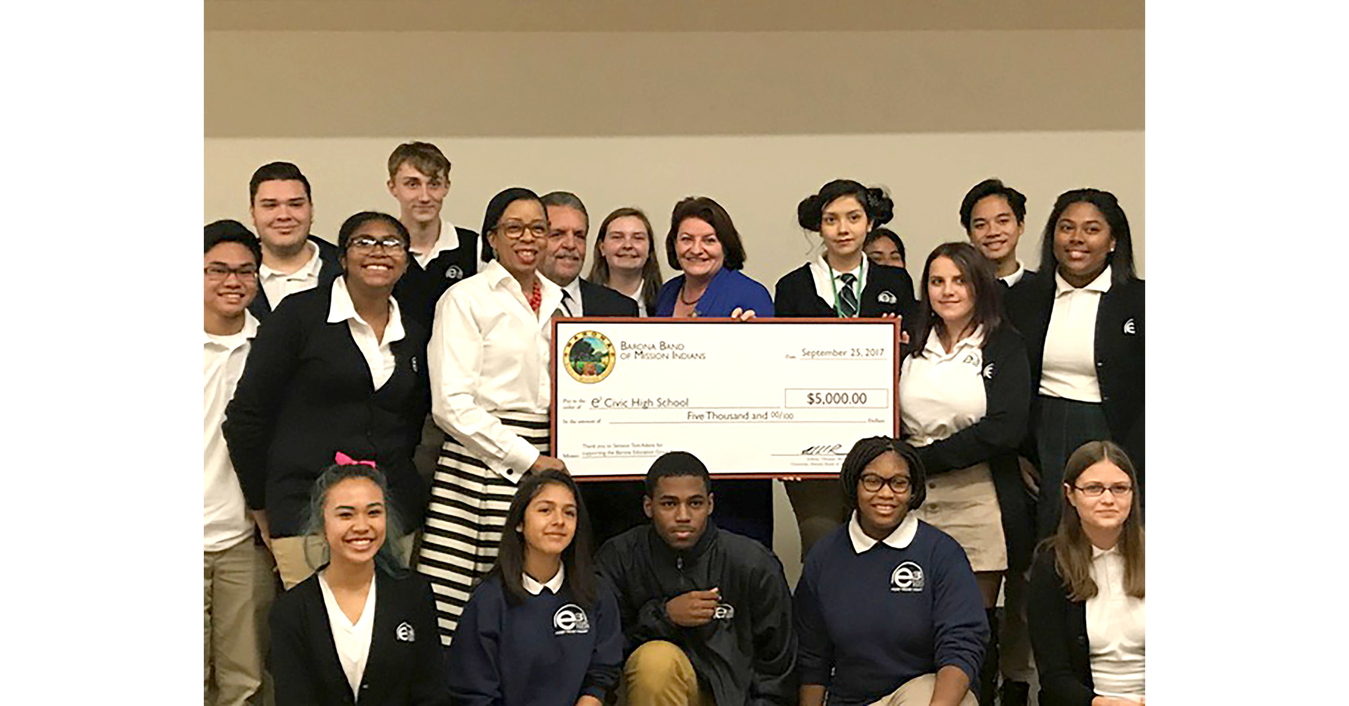 San Diego's e3 Civic High School Awarded $5,000 Barona Education Grant ...