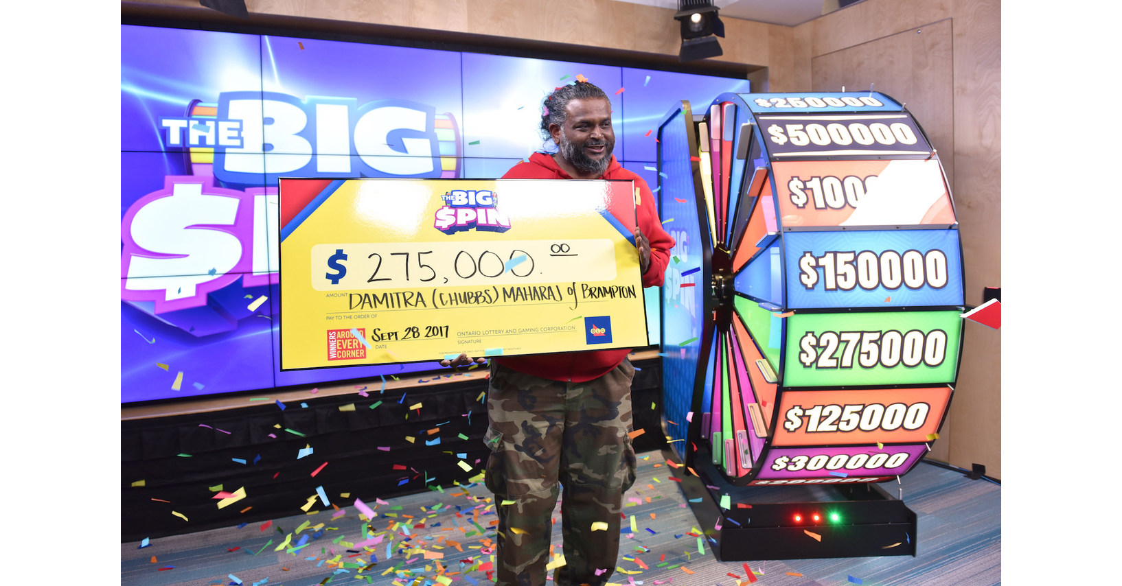 Brampton Resident Spins His Way to $275,000 with OLG's Newest Lottery ...