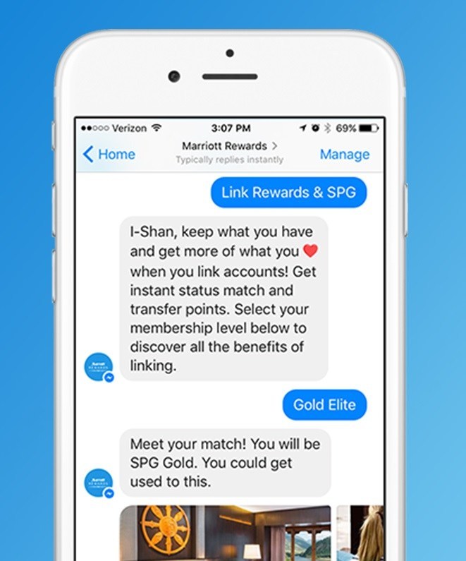 Marriott International’s AI-powered Chatbots on Facebook Messenger and ...