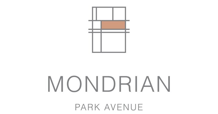 Mondrian Logo Composition With Red, Blue And Yellow By Piet Mondrian: