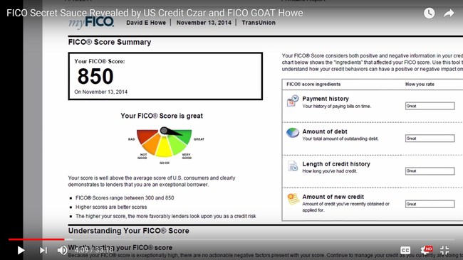 Fair Isaac FICO 850 Highest Scorecard Methodology Discovered and ...