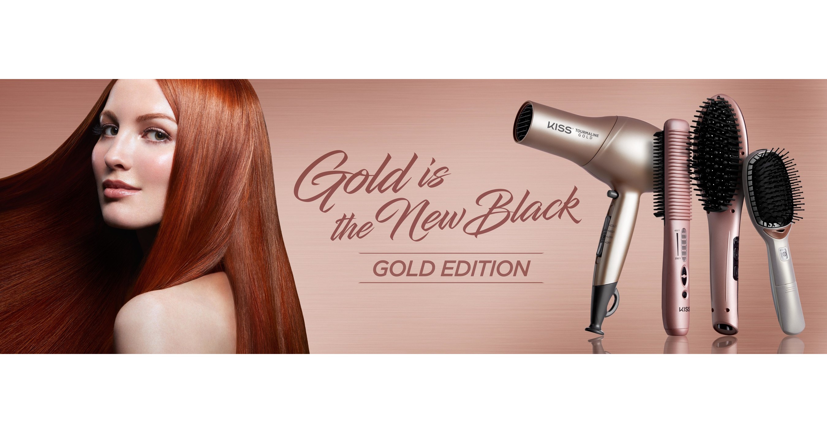 The KISS Gold Edition, A Collection Of Luxurious Hair Tools, Expands ...