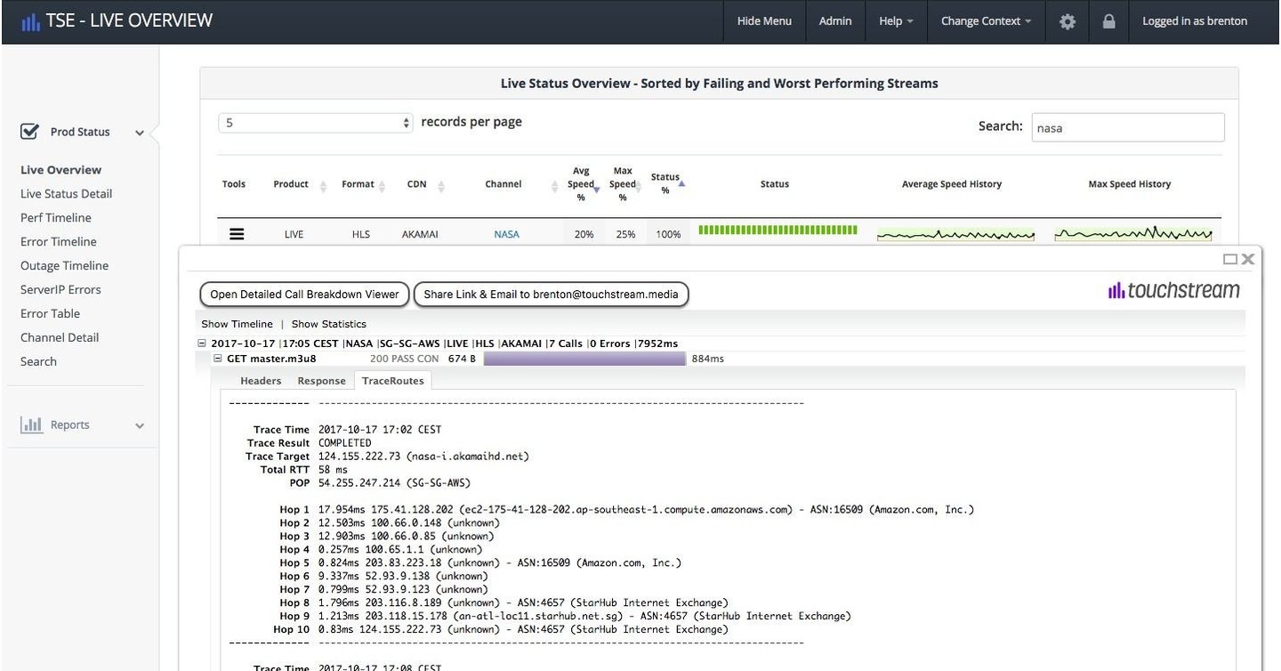 Touchstream Debuts StreamCAM for Live OTT Stream Content Availability ...