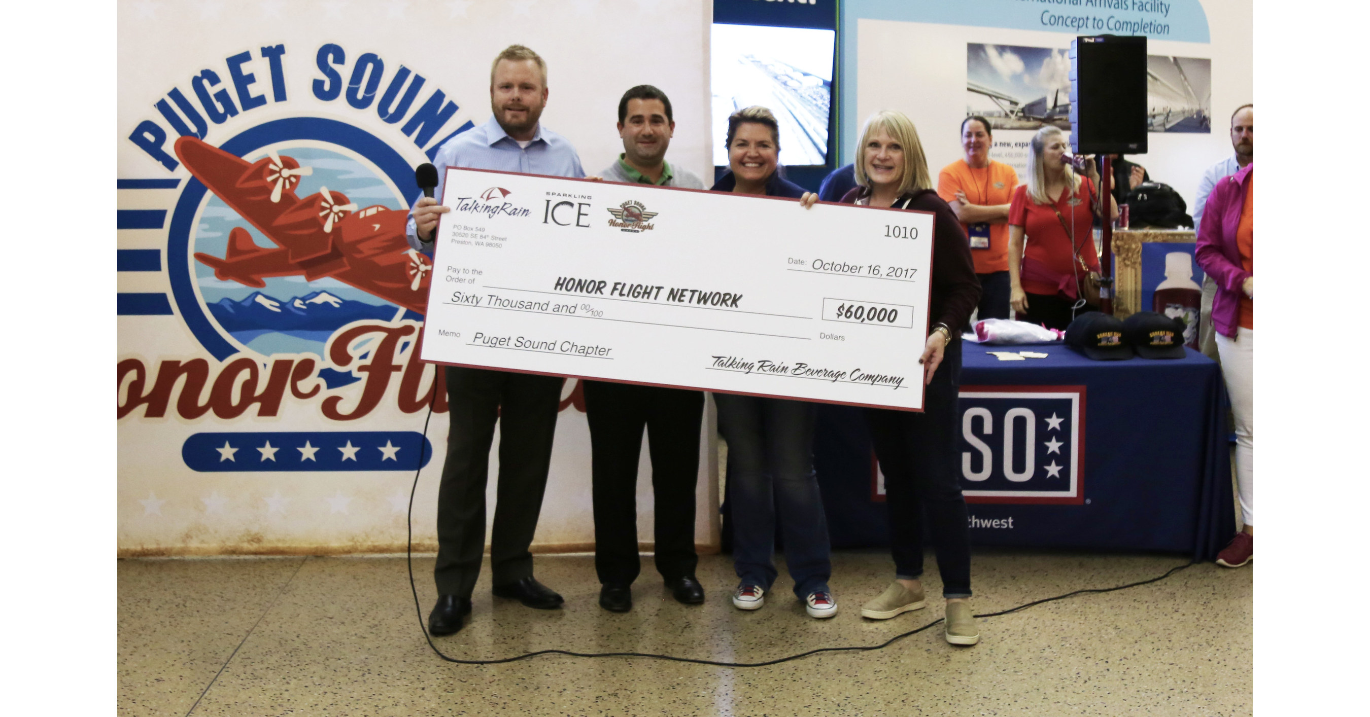 Talking Rain Beverage Company® Funds Puget Sound Honor Flight