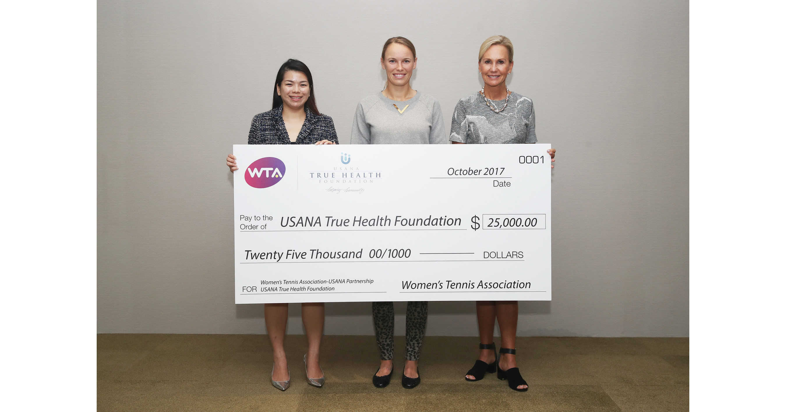 Women's Tennis Association Donates $25,000 USD To USANA True Health ...