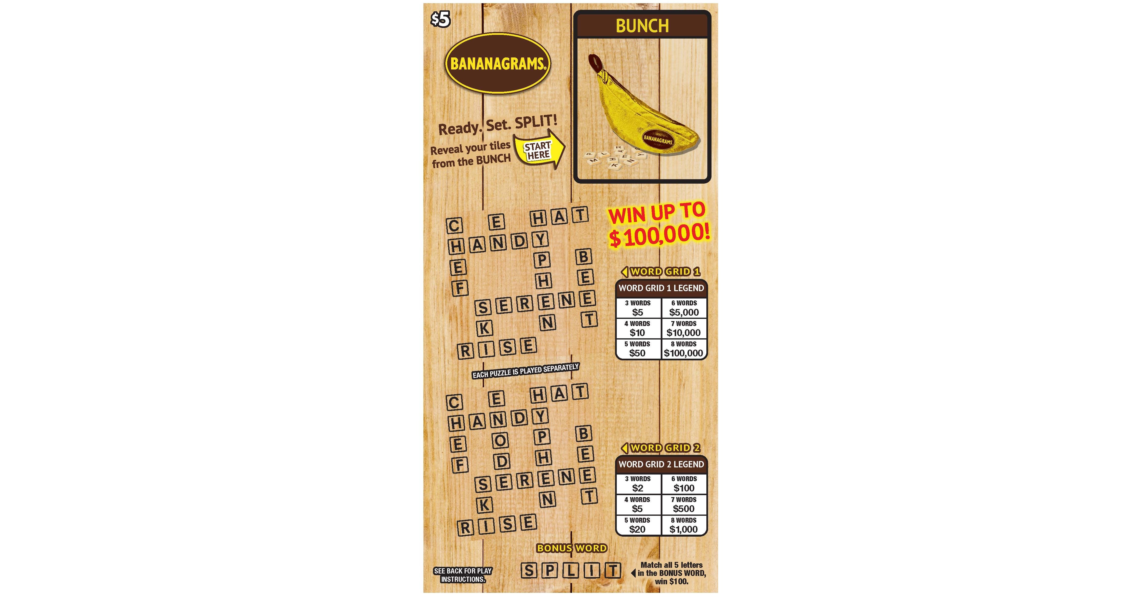 Pollard Banknote Adds BANANAGRAMS® to its Bunch of Licensed Brands