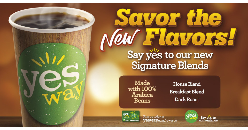 Say "Yes" to NEW Yesway Signature Blends Coffee!