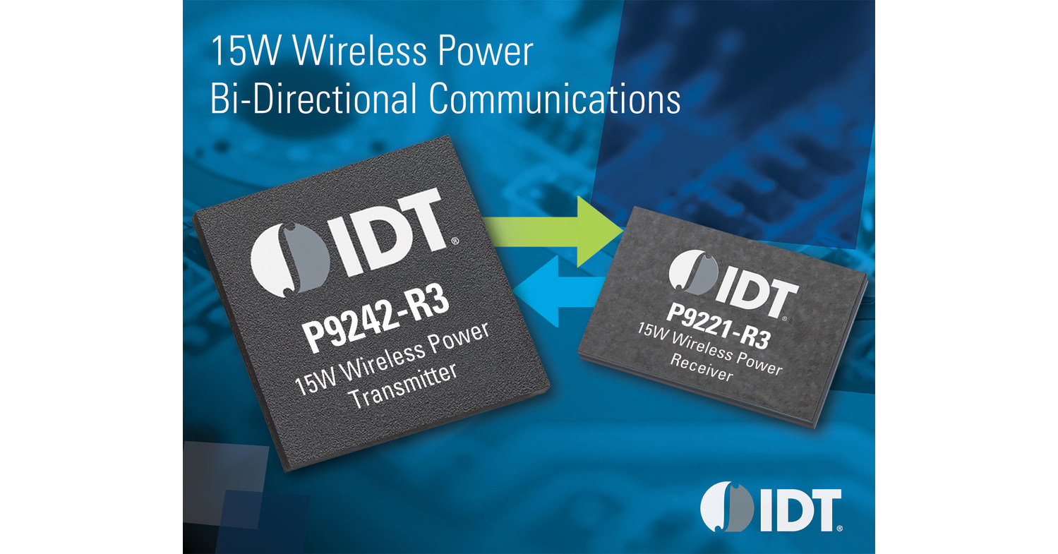 IDT Introduces Wireless Power Solution Supporting Authentication and Bi ...