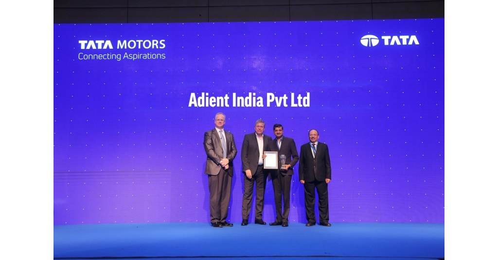 Adient receives Tata Motors Best Supplier Award for Quality