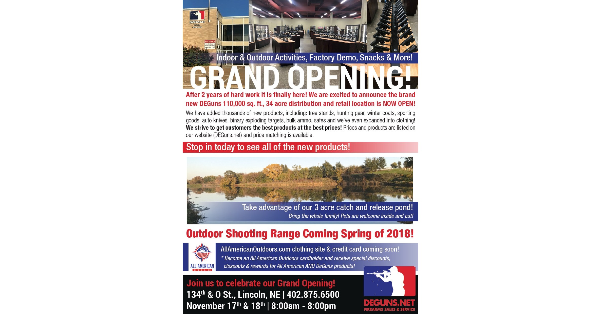 DEGuns Firearms and Sales Service Announces Grand Opening of Their New ...