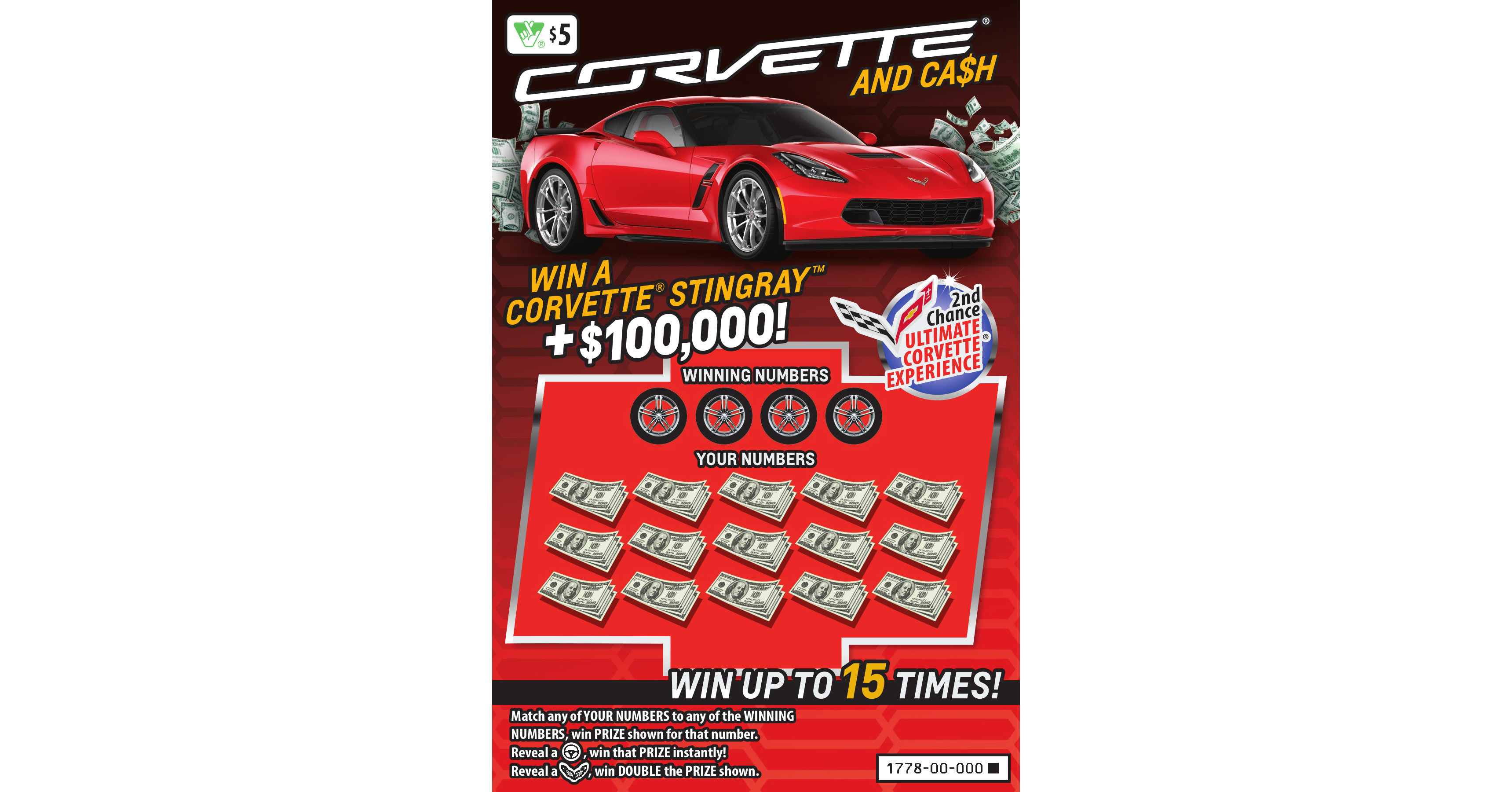 Corvette® and Ca$h Scratcher Ticket Turbocharges Player Excitement in ...
