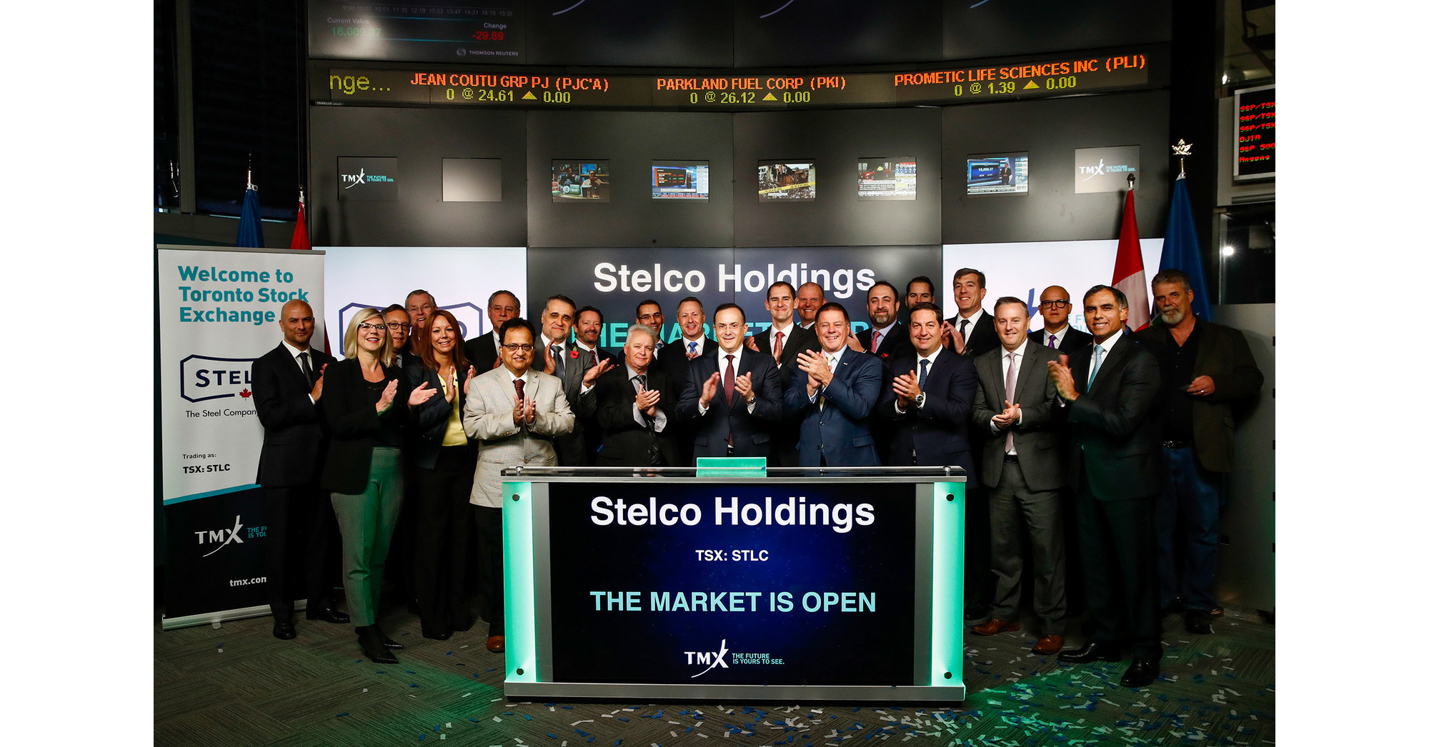 Stelco Holdings Inc. Opens the Market